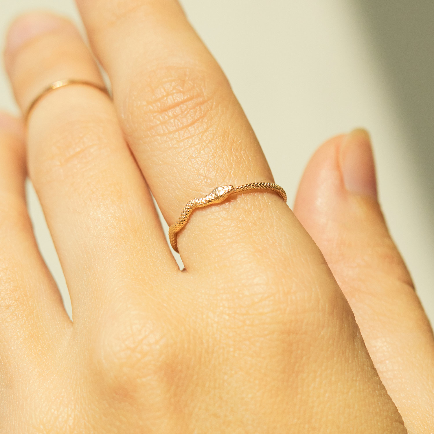 Sylvie Gold Snake Stacking Ring - Catbird